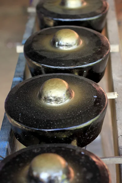 Small traditional gongs from Sabah, Borneo, Malaysia Stock Photo by ...