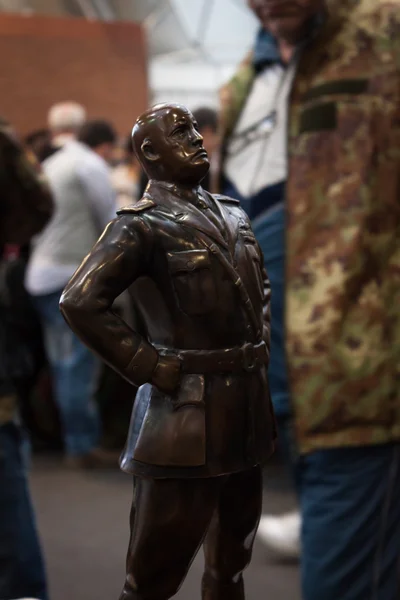 Mussolini statue at Militalia 2013 in Milan, Italy – Stock Editorial ...