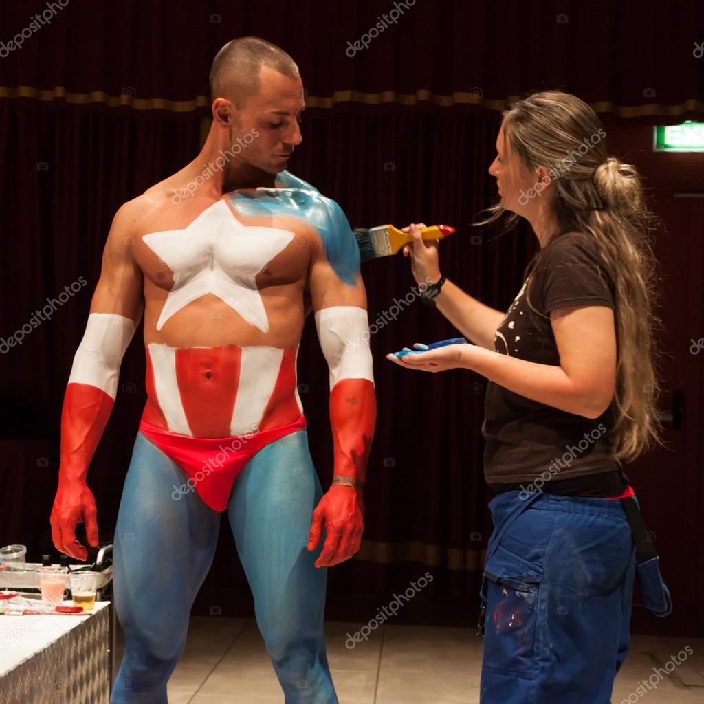 Superhero Body Paint Costumes