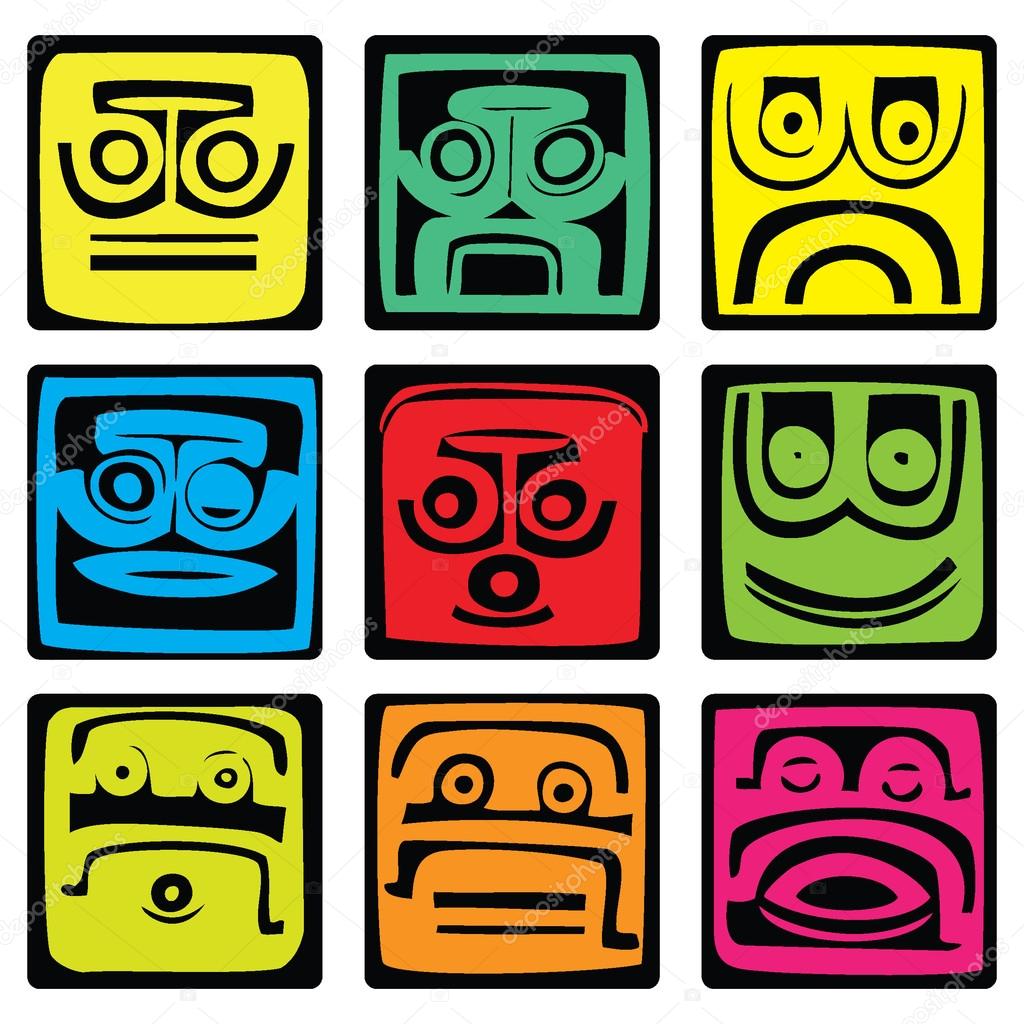 Pictogramas mayas Vector de stock por ©zelena 18094691