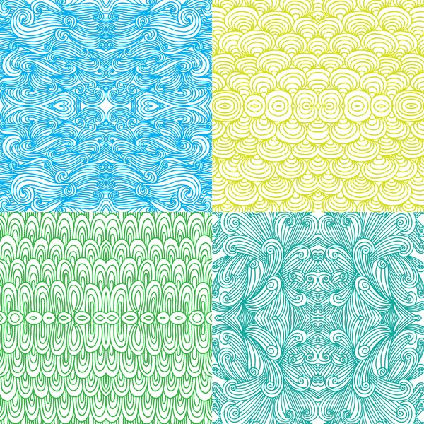 Blue seamless abstract pattern — Stock Vector © zelena #21208093