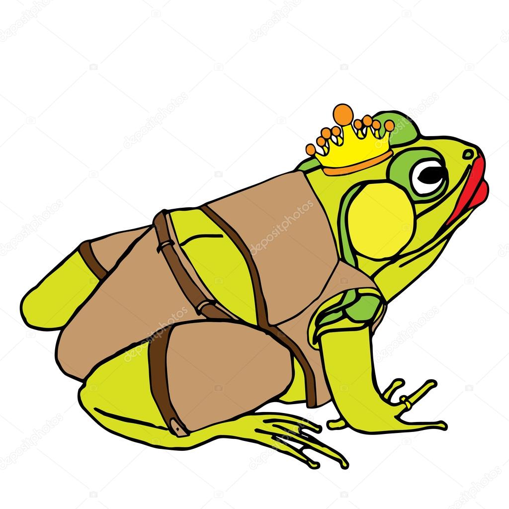Frog queen Stock Vector Image by ©zelena #22233909