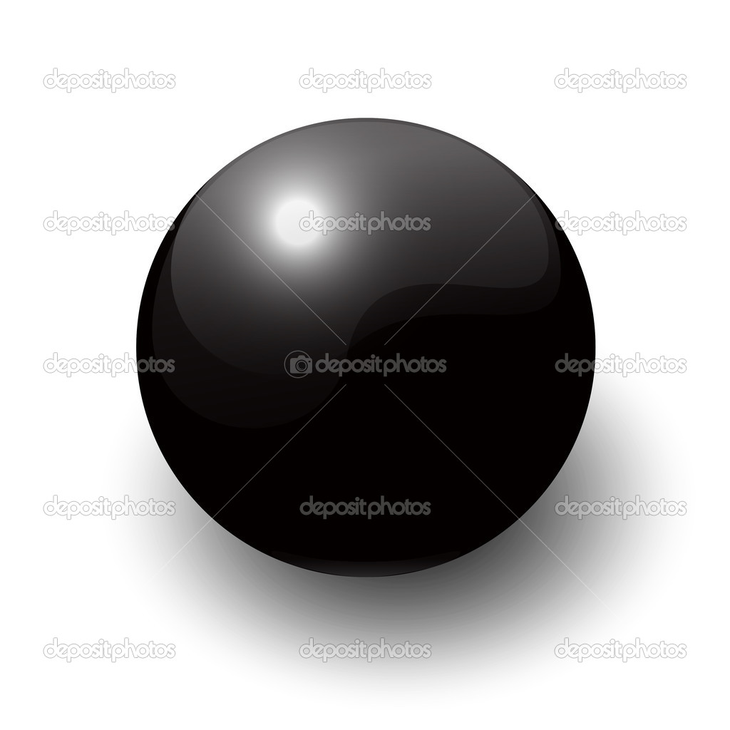 Black glossy snooker ball Stock Vector Image by ©mizar_219842 #39207293