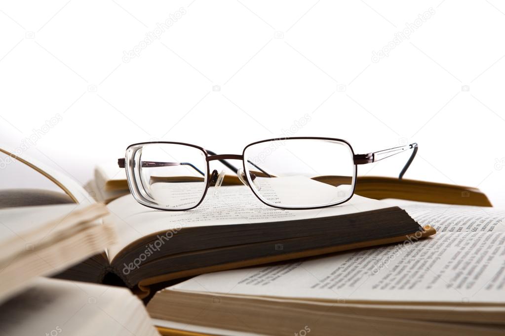 Eye glasses on the books Stock Photo by ©mizar_219842 43325317