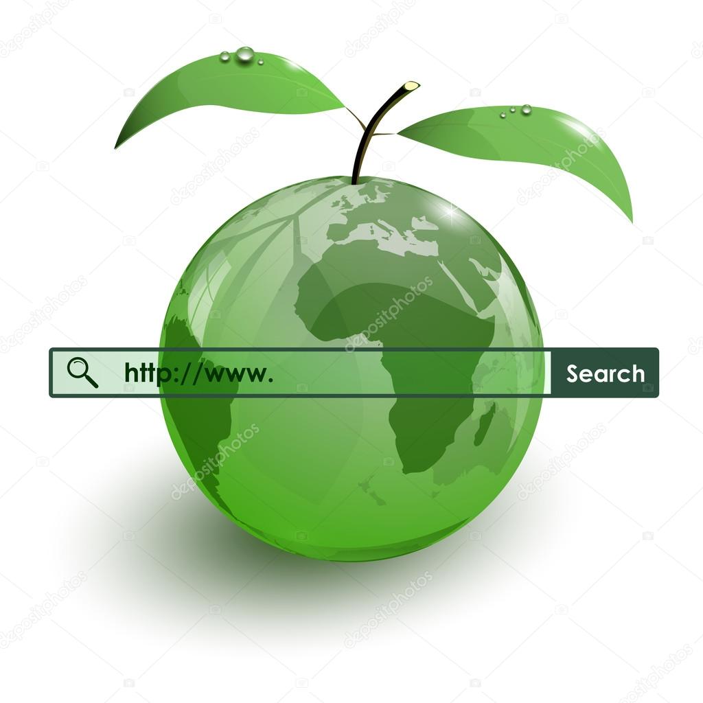 Glass apple fruit earth map www bar Stock Vector Image by ©mizar_219842 ...