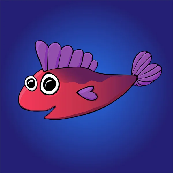 Bright cartoon fish — Stock Vector © Natalie-art #11488460