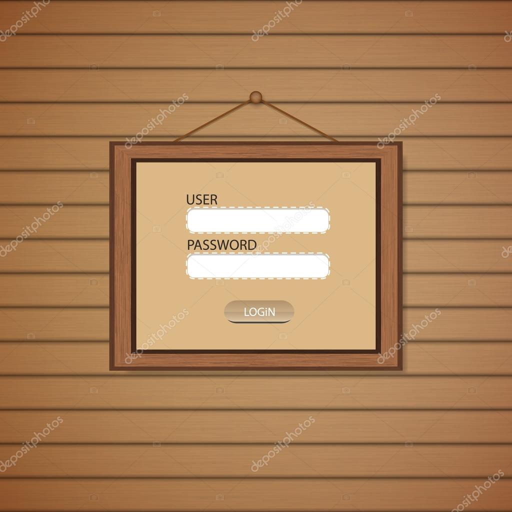 Picture frame Web login form template. — Stock Photo © photoraidz #44010747 Picture frame Web login form template. — Stock Photo © photoraidz #44010747