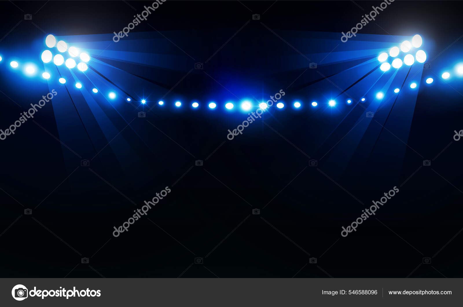 Football Arena Field Bright Stadium Lights Vector Design Vector ... Football Arena Field Bright Stadium Lights Vector Design Vector ...