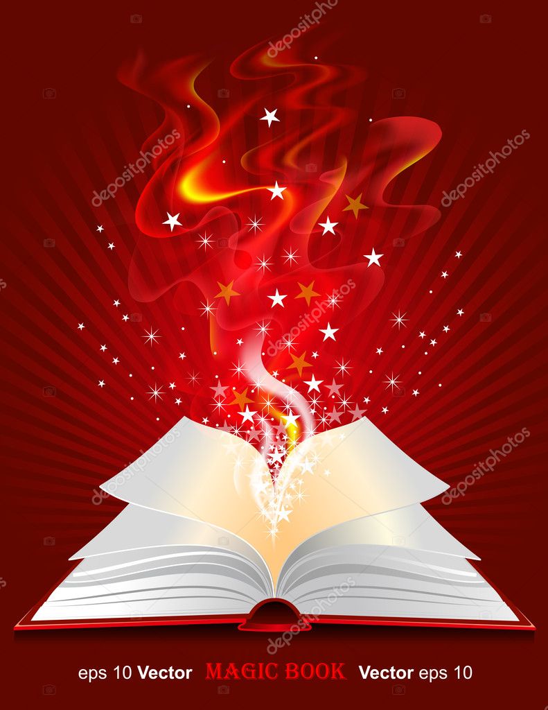Magic book Stock Vector Image by ©Pazhyna #16785861