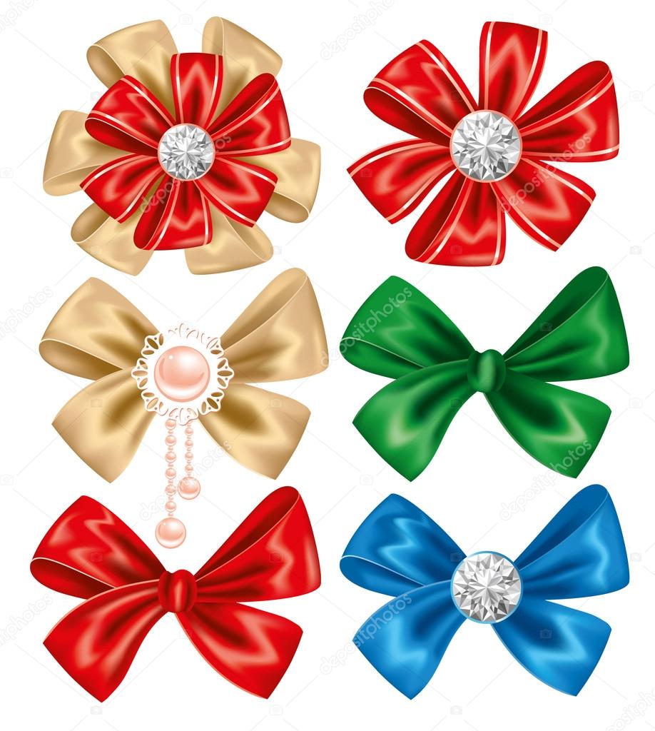 Set of Bows — Stock Vector © Pazhyna #16787747