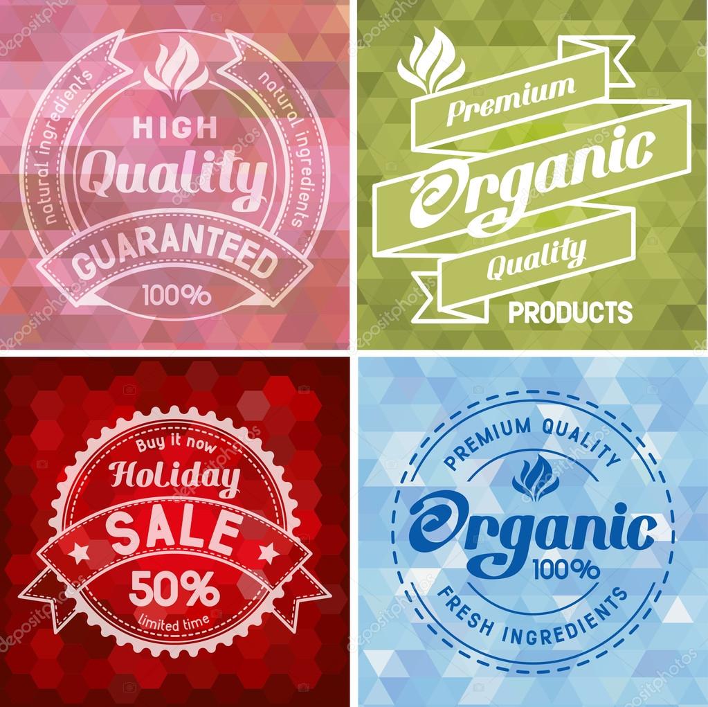 Label design set Stock Vector Image by ©Pazhyna #31920707