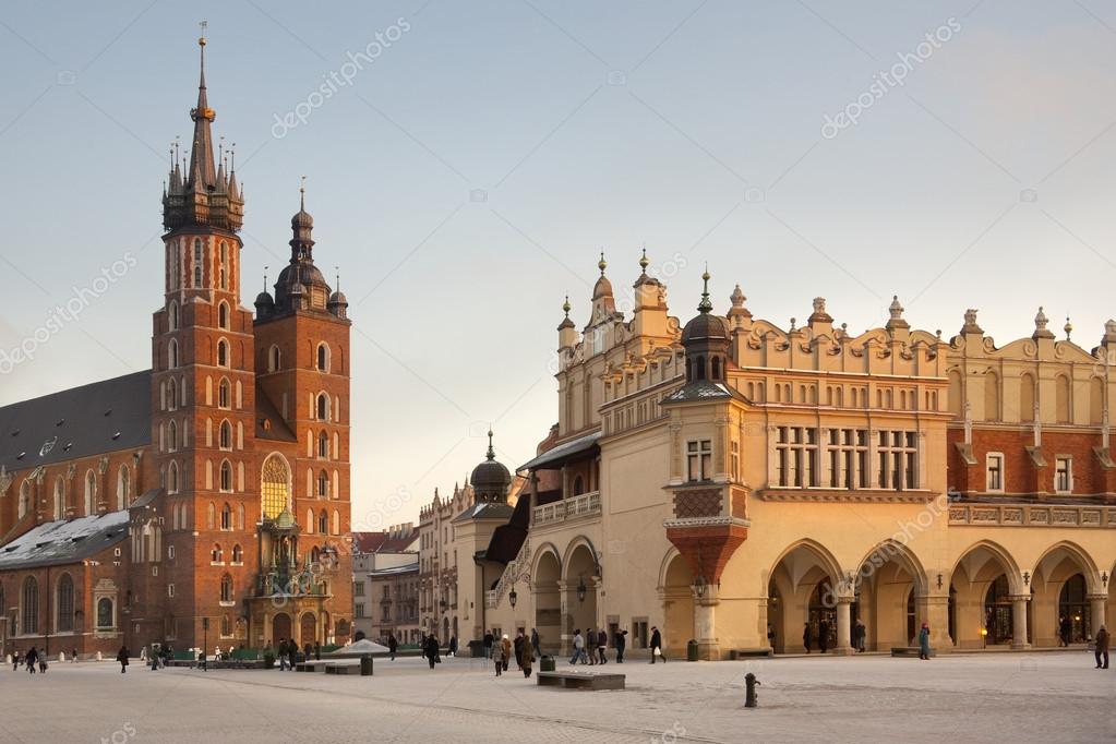 Main Market Square - Krakow - Poland Stock Photo by ©Steve_Allen 17545975