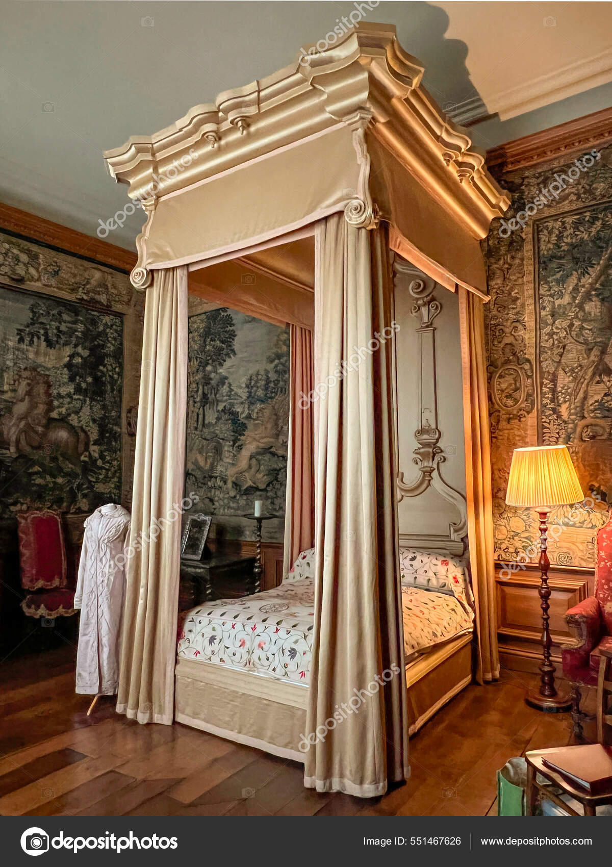 Yellow Bedroom Lyme Hall Disley Cheshire England – Stock Editorial ...