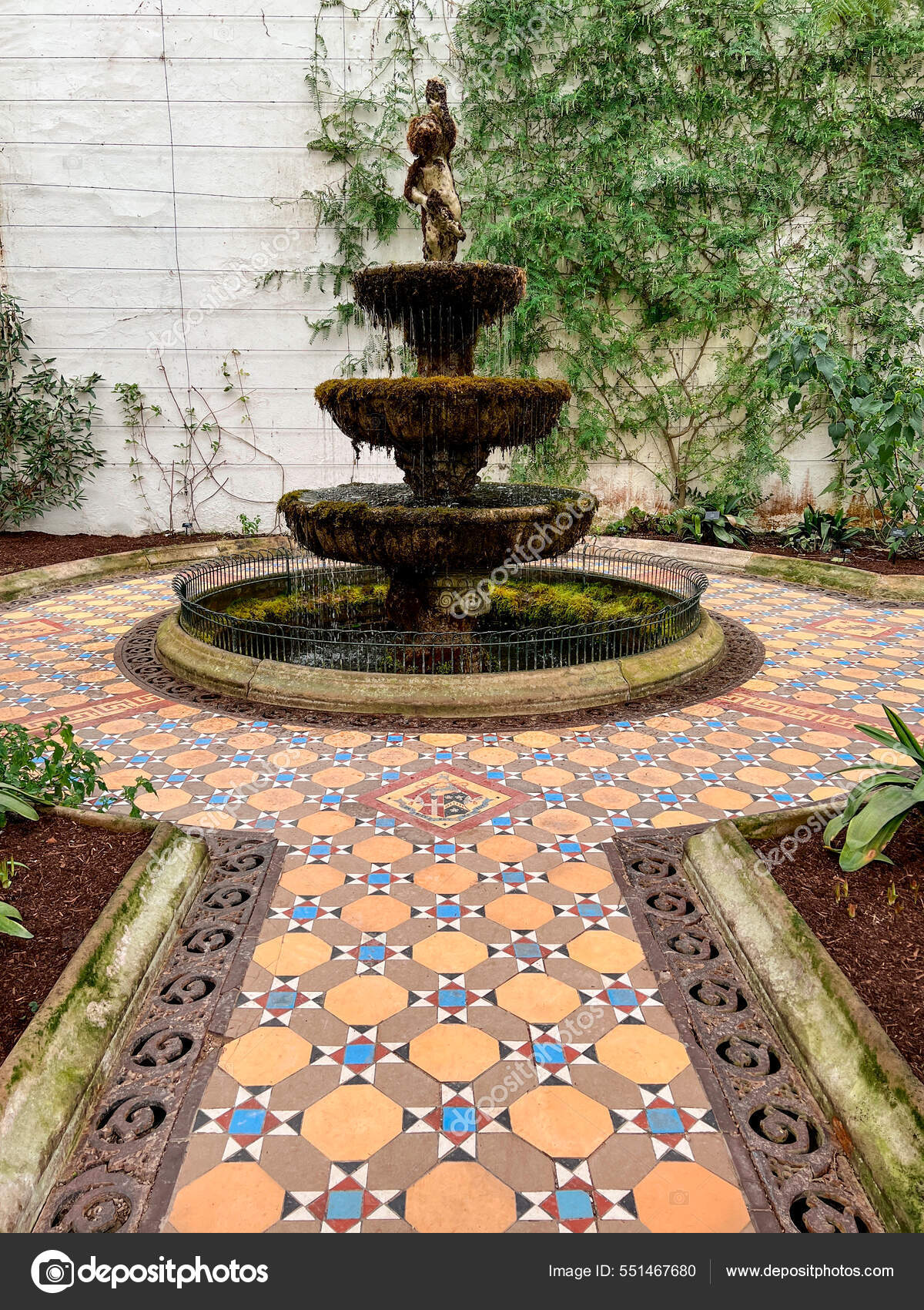 Fountain Orangery Lyme Park Disley Cheshire England — Stock Editorial ...