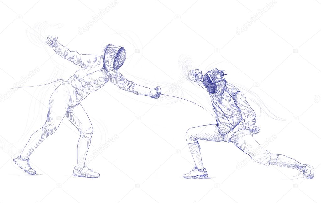 Fencing Stock Illustration by ©kuco #18377137