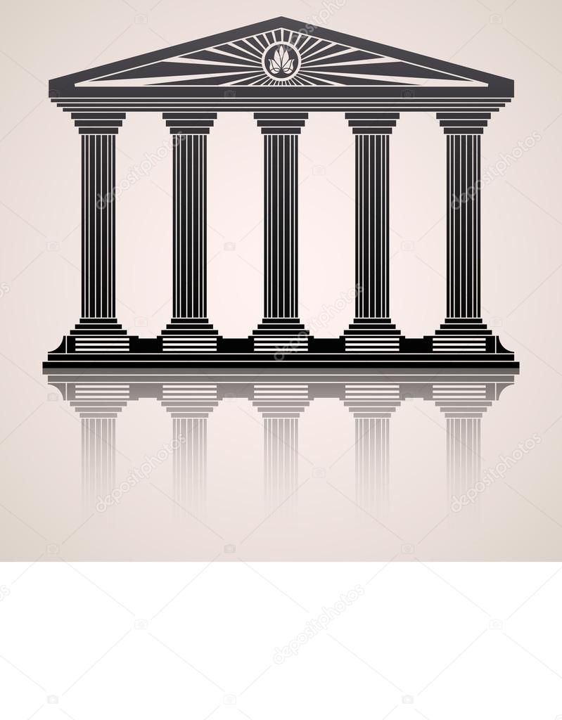 Antique roman temple stylized vector background Stock Vector by ©0mela ...