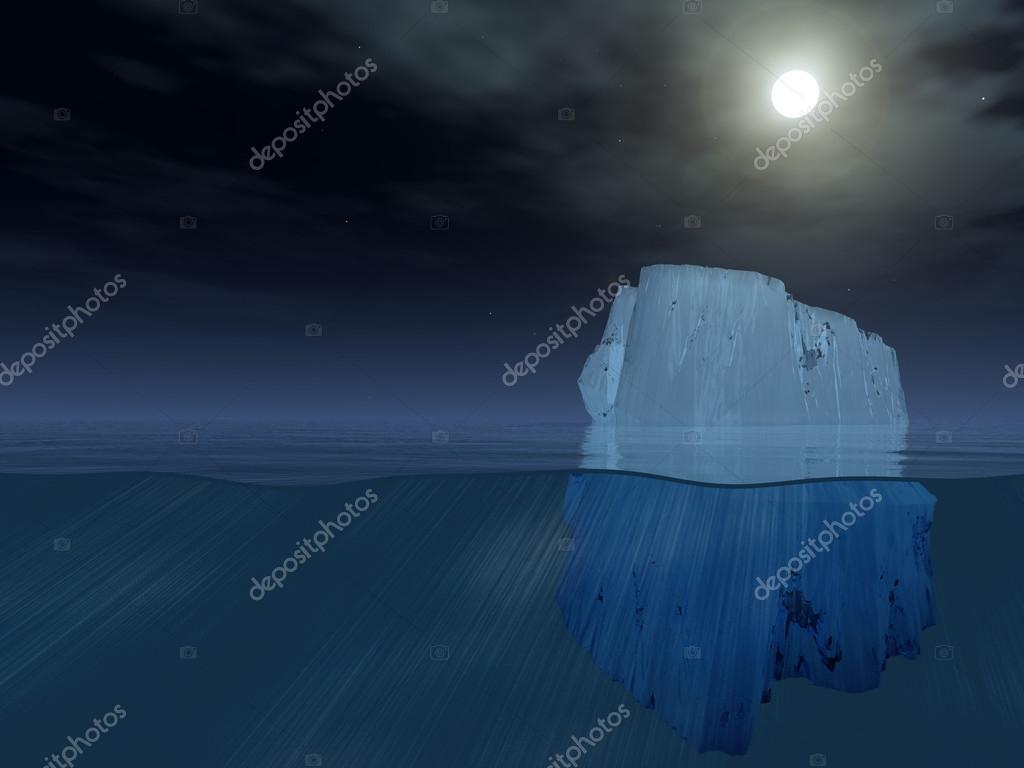 Iceberg At Night Wallpaper
