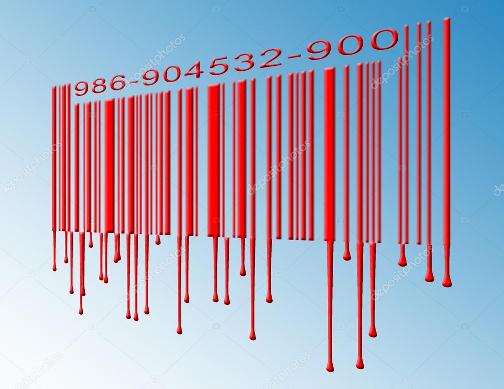 Dripping barcode — Stock Photo © rolffimages #29430043