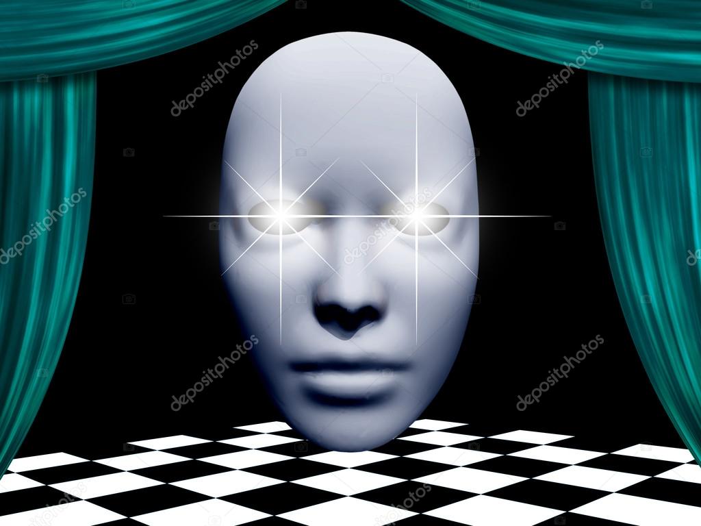 Mask with glowing eyes Stock Photo by ©rlffimageso 29439725