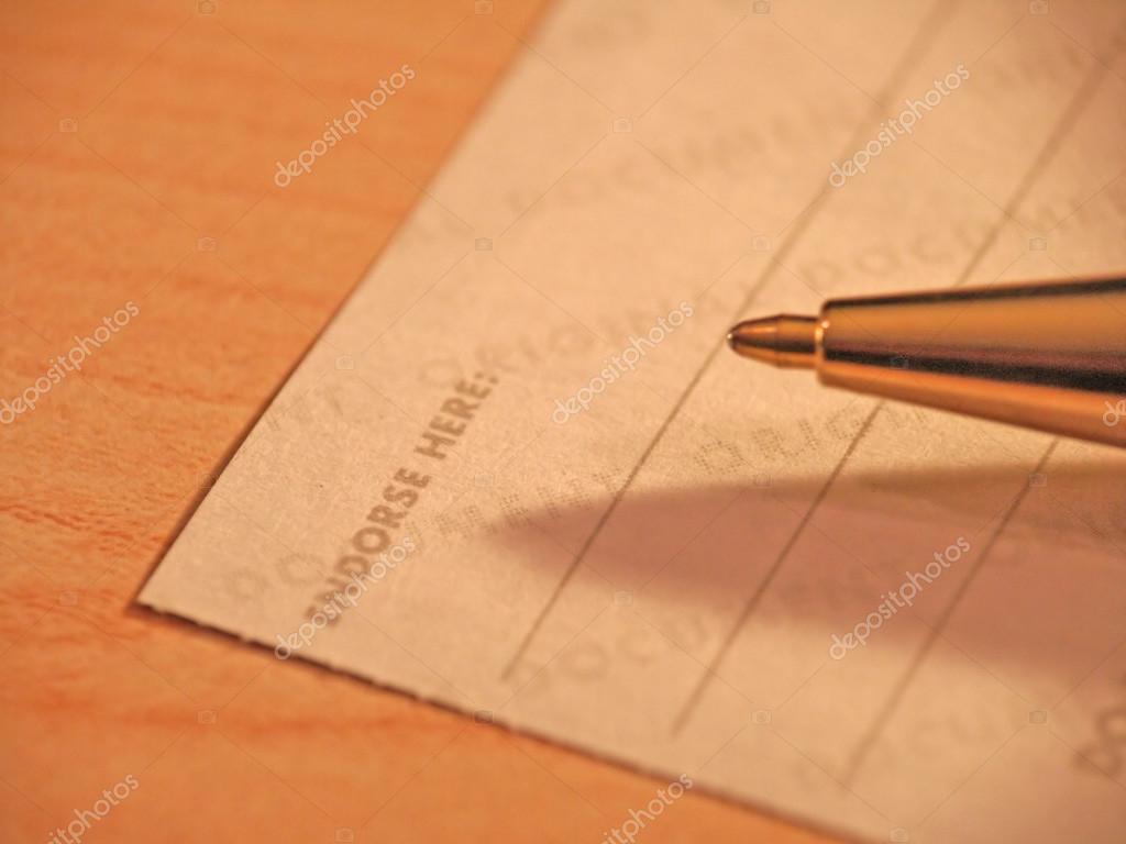 Check Signing — Stock Photo © rolffimages #29513475