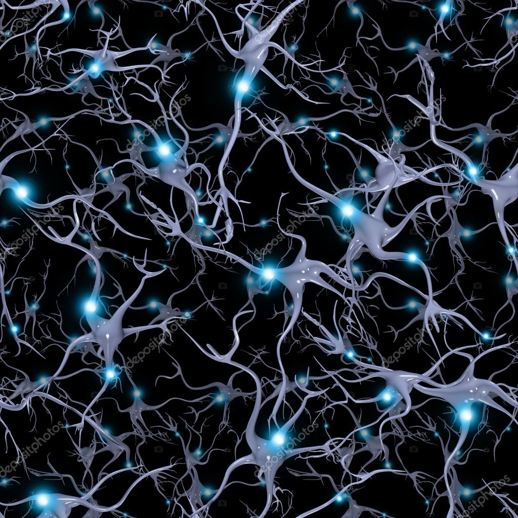 Seamlessly Repeatable Brain Cells Pattern ⬇ Stock Photo, Image by ...