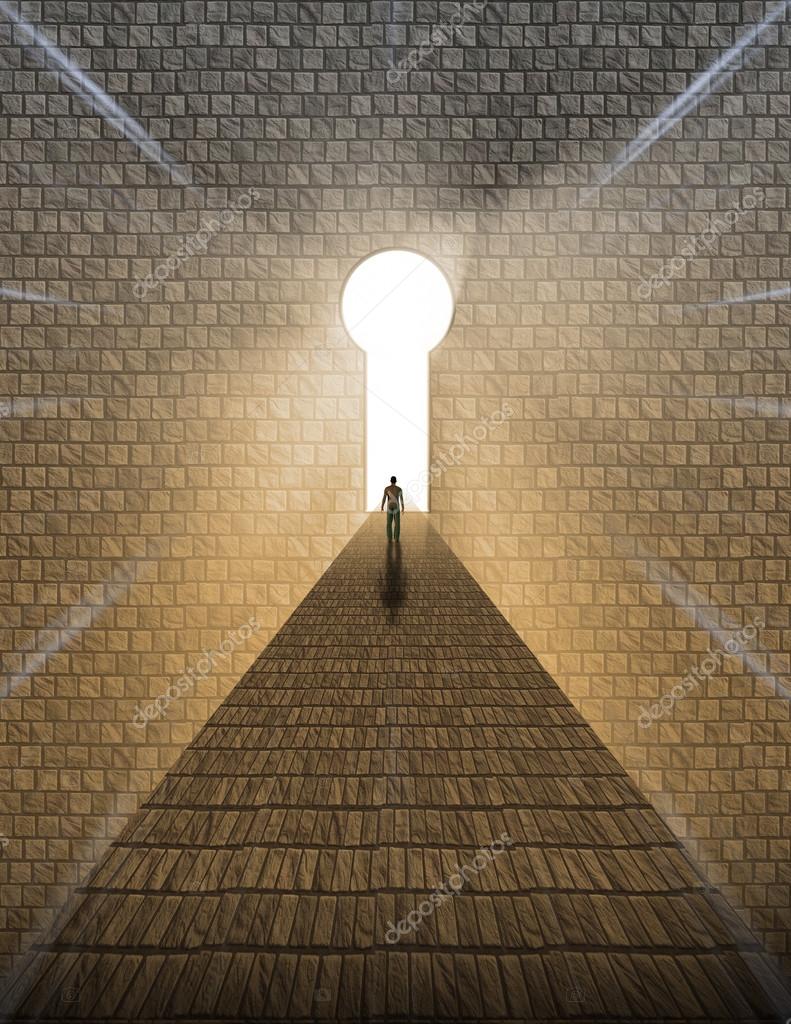 Man keyhole — Stock Photo © rolffimages #34161261