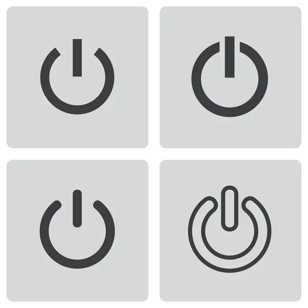 Vector black shut down icons set Stock Vector Image by ©skarin1 #40288759