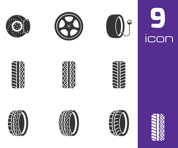 Vector black tire icons set — Stock Vector © skarin1 #33871701 Vector black tire icons set — Stock Vector © skarin1 #33871701