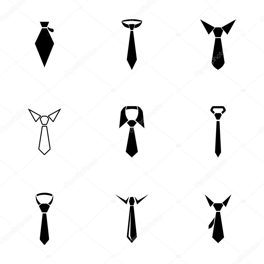 Conjunto de iconos de corbata negra vector Stock Vector by ©skarin1 ...
