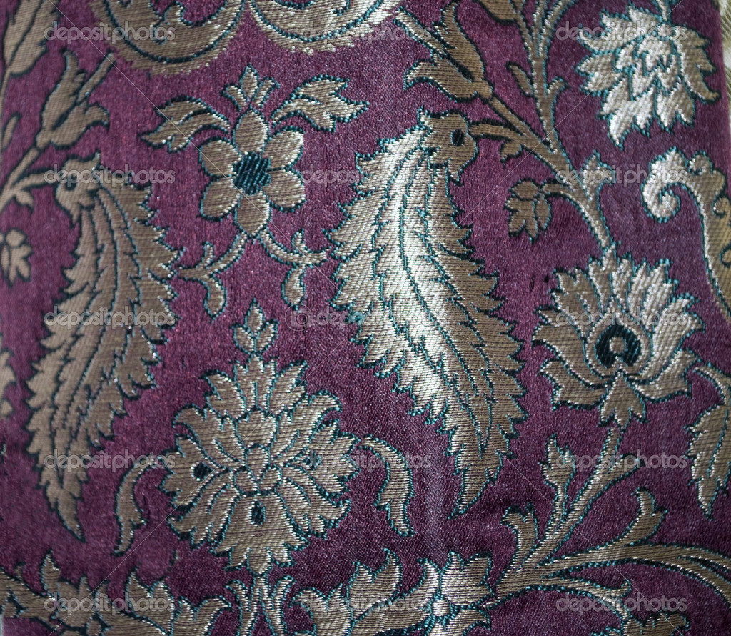 Seamless brocade fabric with flowers on lilac, pink, and white ...