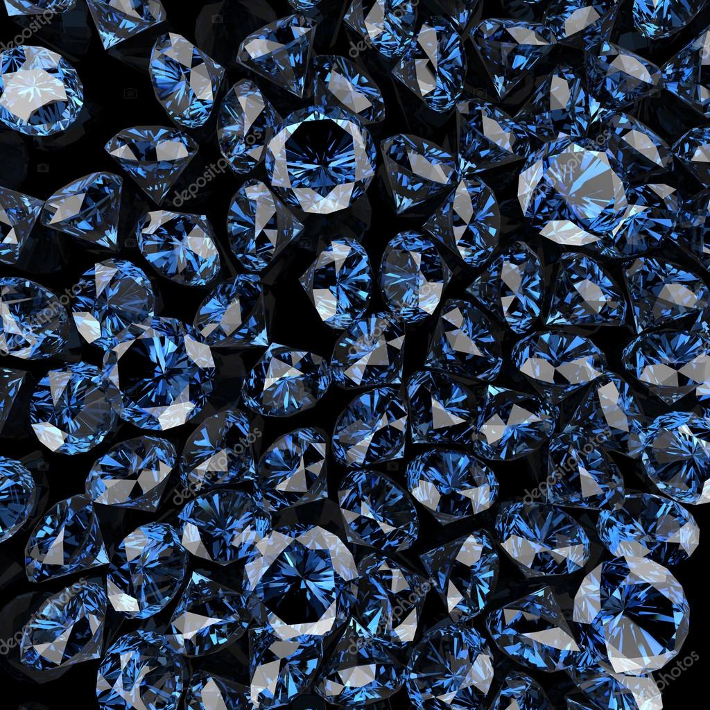Diamond Zoom Blue Background