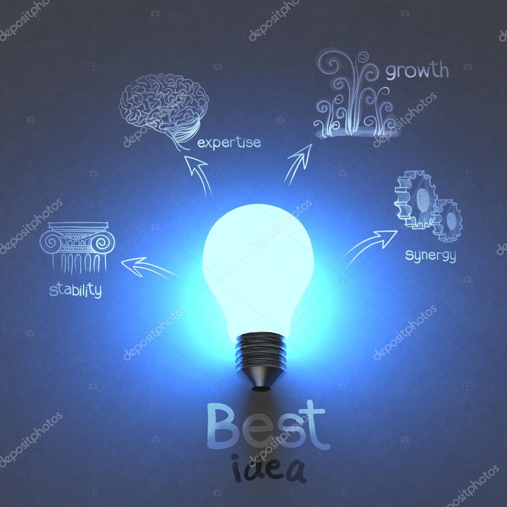 The best idea diagram Stock Photo by ©everythingposs 31390511