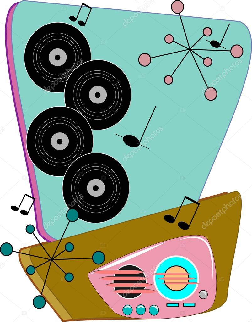 Retro fifties background Stock Vector Image by ©retroartist #16961377