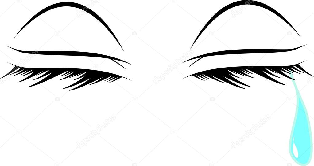 Ilustración vectorial - ojos llorosos 2022