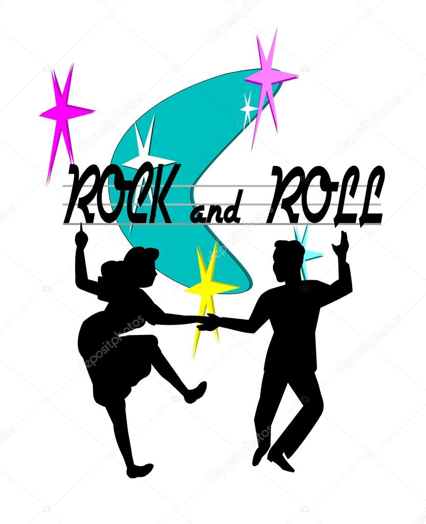 Rock and roll Stock Vector by ©retroartist 24840153
