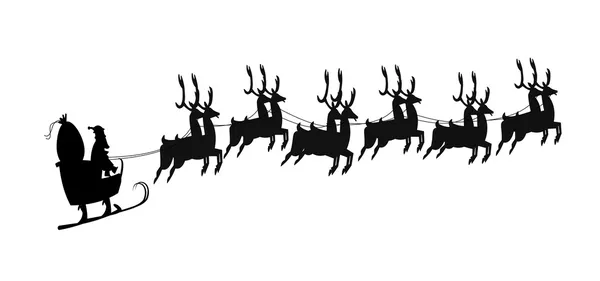 Santa in sleigh template Stock Vector Image by ©retroartist #32248063