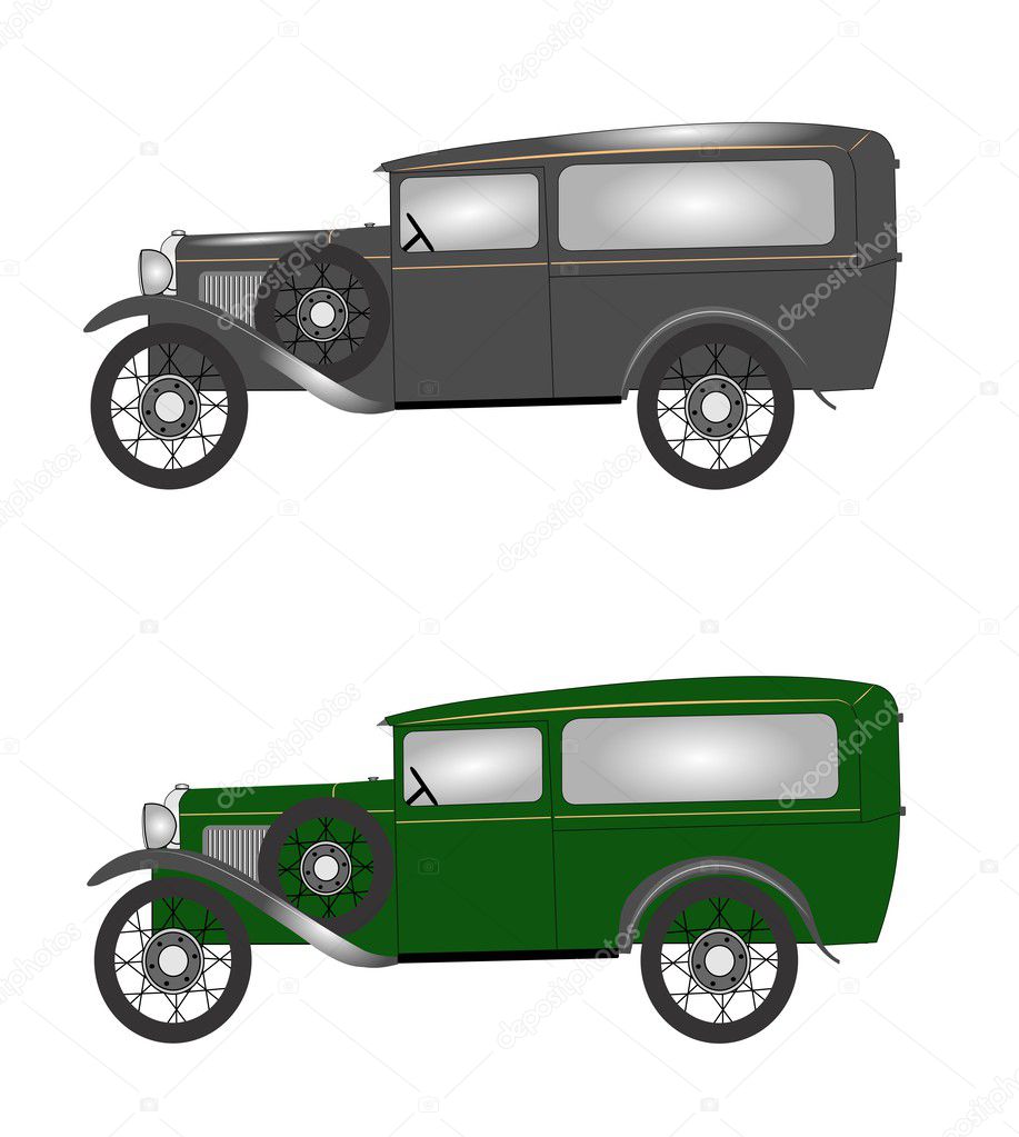Vintage delivery van Stock Vector Image by ©retroartist #33521653