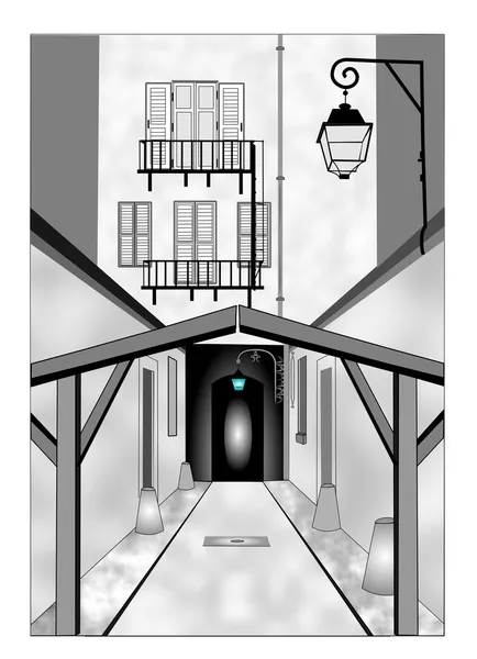 Old alley Stock Vectors, Royalty Free Old alley Illustrations ...