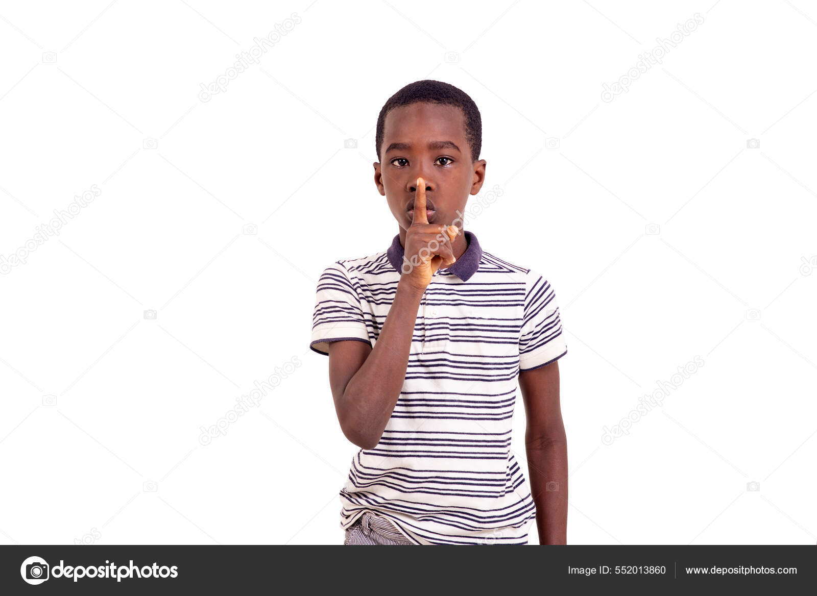 Finger Over Mouth Keep Quiet