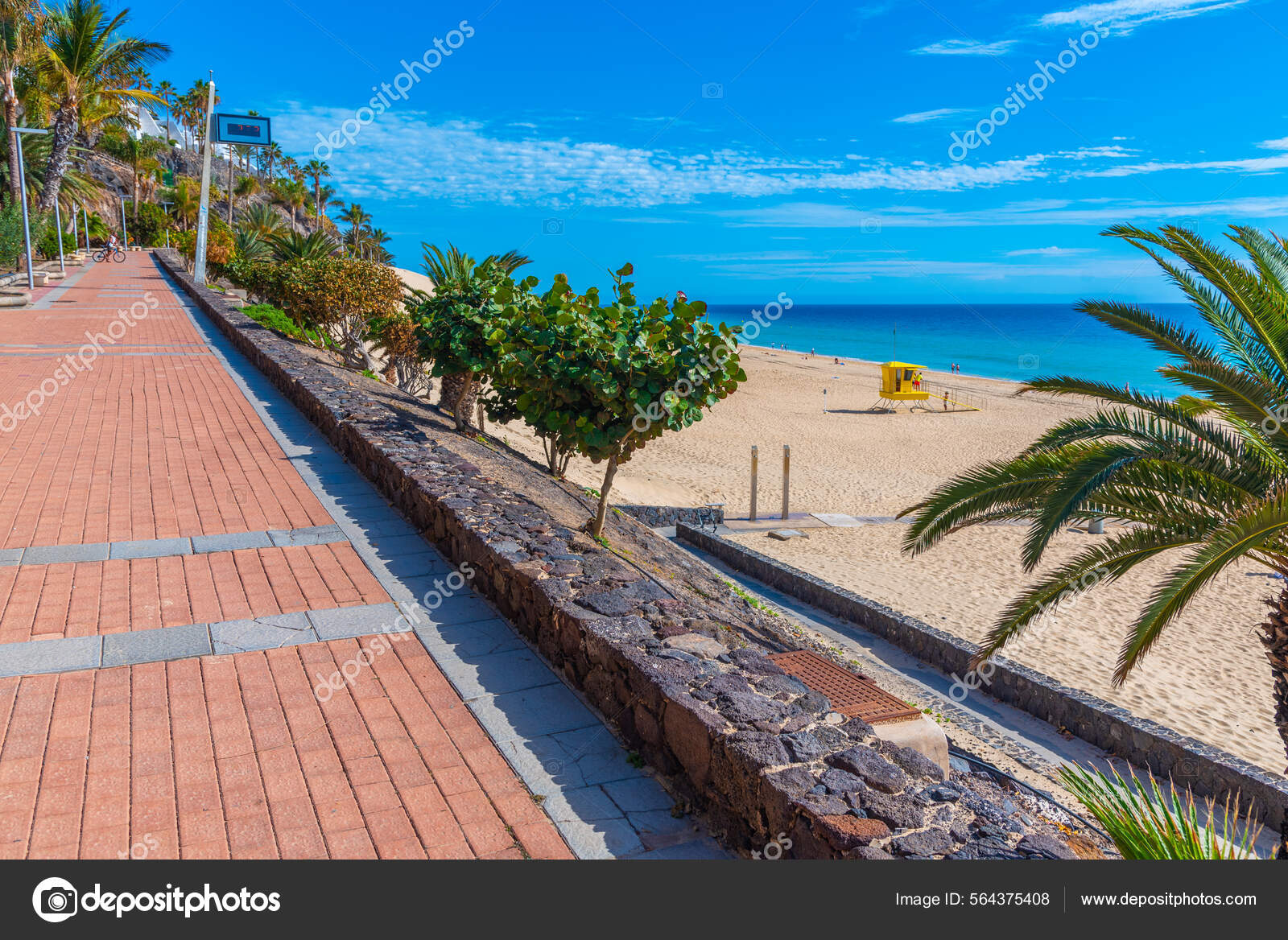 Seaside Promenade Playa Matorral Morro Jable Fuerteventura Canary ...