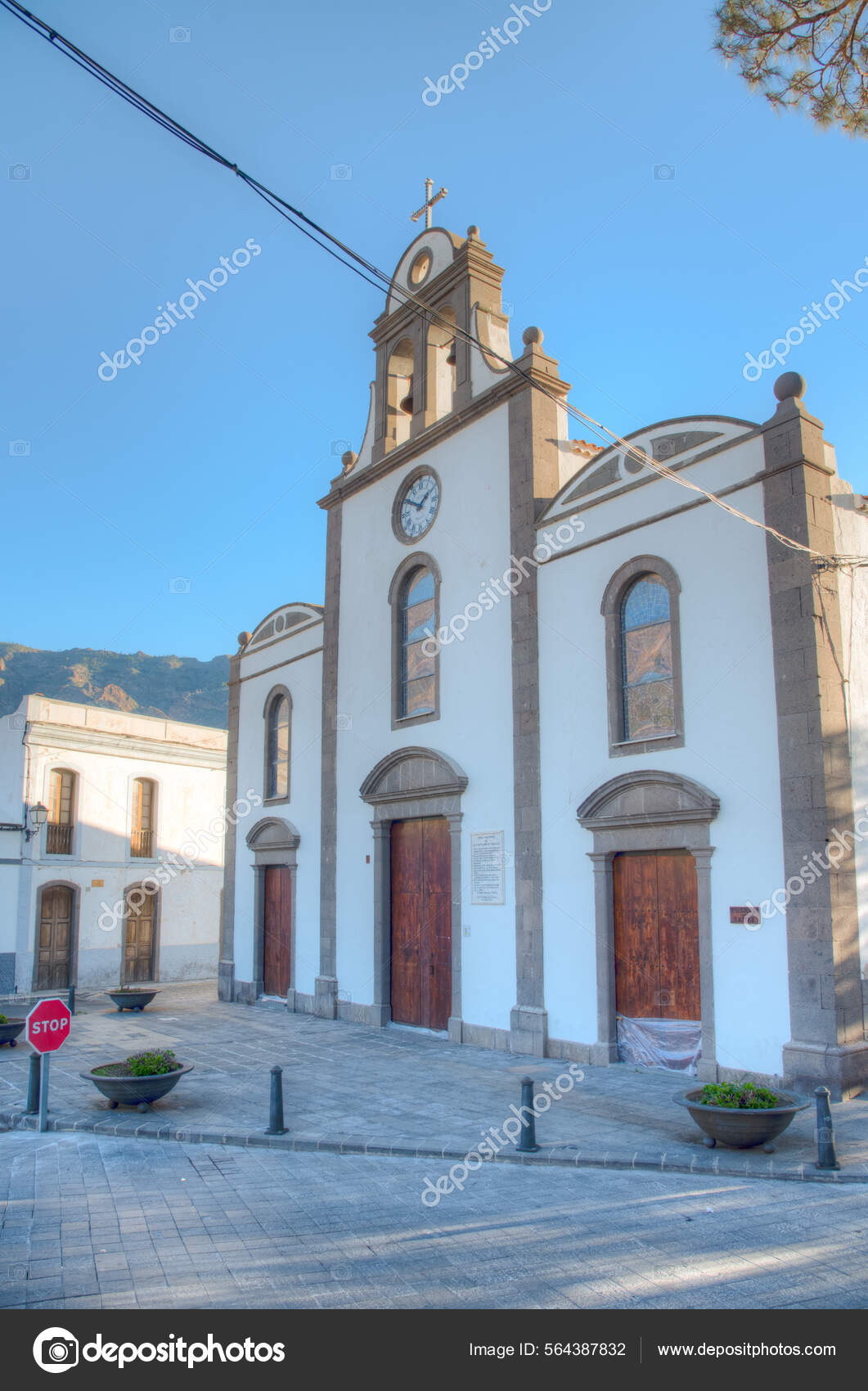 Church San Bartolome Tirajana Village Gran Canaria Canary Islands Spain Stock Photo by ...