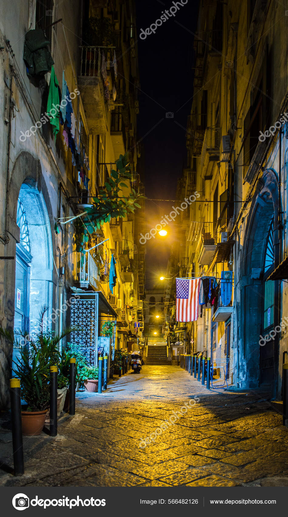 Italian City At Night