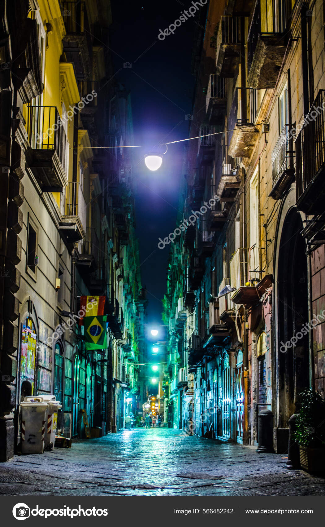 Italian City At Night