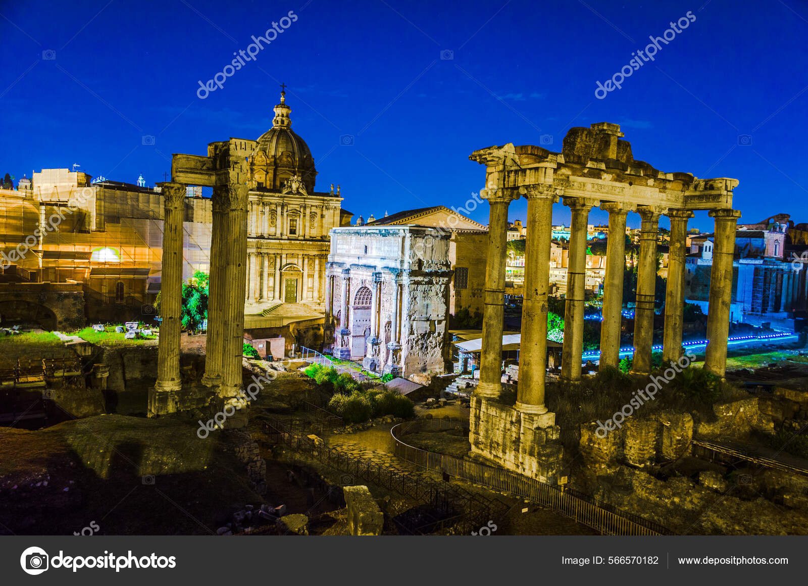 Roman Forum Important Monument Antiquity One Main Tourist Attractions ...