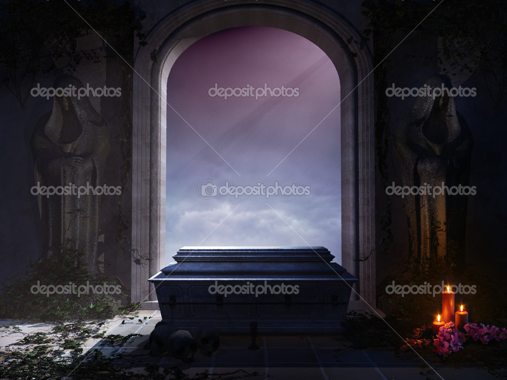 Sarcophagus inside the tomb Stock Photo by ©mppriv 34518035