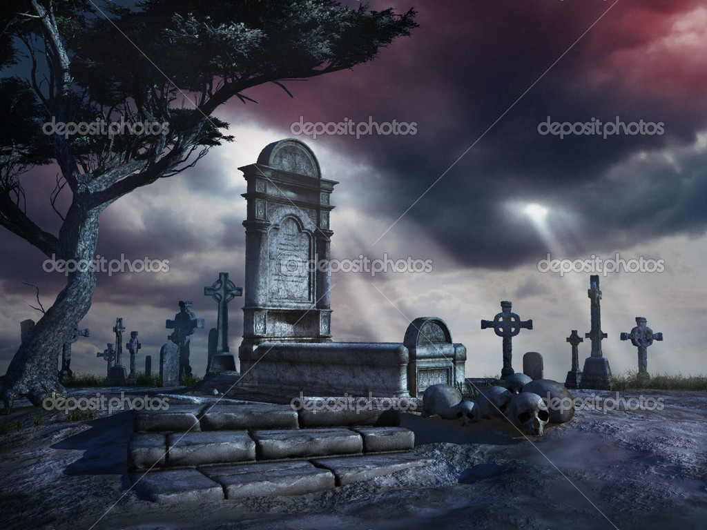 Lonely grave in the old cemetery Stock Photo by ©mppriv 36861873
