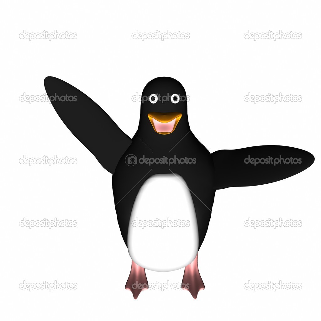 Funny penguin ⬇ Stock Photo, Image by © ShchiGOL #17417487