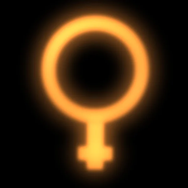 Aphrodite's mirror isolated on black symbol — Stock Photo © ShchiGOL ...