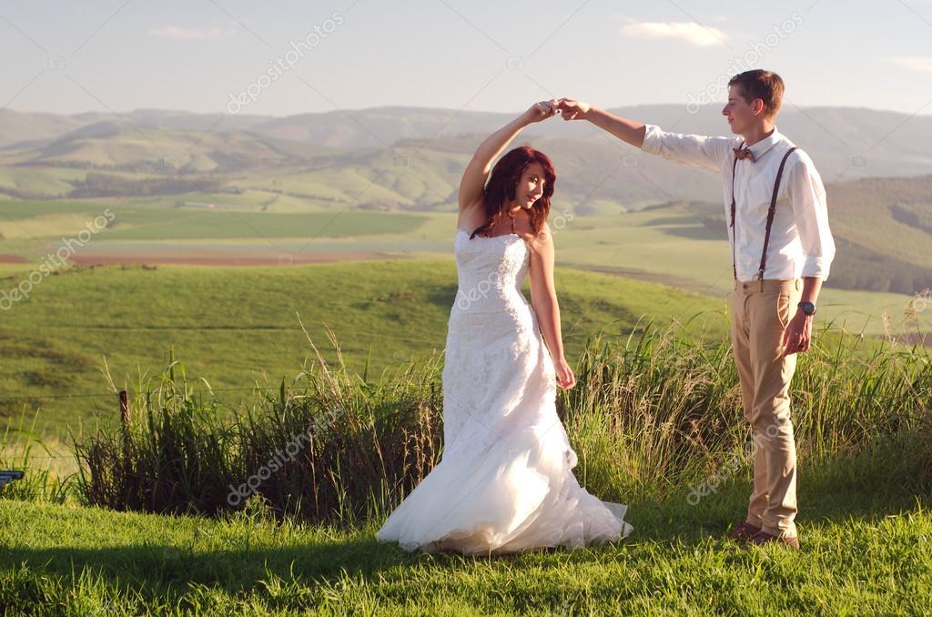 African bride and groom landscape Stock Photo by ©alistairjcotton 44617635
