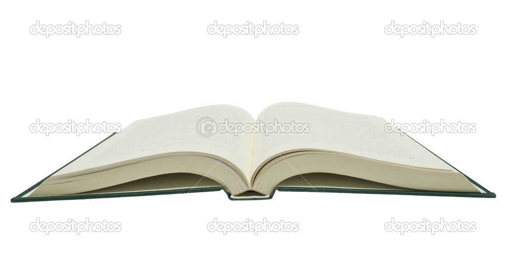 Big Opened Book Isolated On White Background Stock Photo by ...